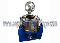 China Manual Unload Intermittent Operation Top Discharge Food Centrifuge with Clamshell for sale