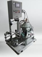 China 1500L/H Vertical Skid Structure Diesel Fuel Oil Centrifuge Automatic Continuous for sale