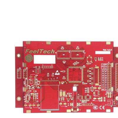 China Custom HDI PCB Assembly for Automotive Electronics - 1.6mm Thickness, 0.1mm Line Width, Red Solder Mask for sale
