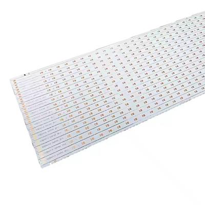 China Custom Long Strip Aluminum LED PCB Board 1.5mm Thickness for T5 T8 Tube Light for sale