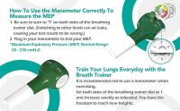 China Lung Fitness Breathing Muscle Trainer Expiratory Breathing Exercise Device Healthy Care for sale
