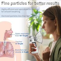 China Rechargeable Handheld Portable Ultrasonic Mesh Nebulizer Mask And Atomizer For Skin Hydration for sale