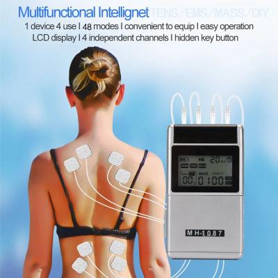 China USB Charging Electronic Tens Unit Pulse Massager , Body Digital Massage Therapy Machine for sale