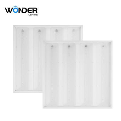 China Indoor Skd 48W 595x595 Backlit SMD Recessed Square CRI90 Grille Flat Ceiling 60x60 Led Panel Light For Supermarket Office Hospital for sale