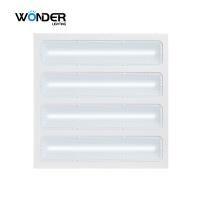 China Indoor Skd 48W 595x595 Backlit SMD Recessed Square CRI90 Grille Flat Ceiling 60x60 Led Panel Light For Supermarket Office Hospital for sale