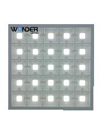 China 5 Years Warranty 595x595 BackLit Module Ceiling Aluminum Cri80 Smd 120LM/W 0-10v Dimmable 72w 96W 4x4ft Recessed LED Panel Light for sale