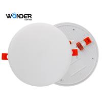 China CE RoHS Wholesale Ra80 Frameless 100LM/W Backlit Smd2835 Dimmable Free Adjustment Cut Hole IC Driver 10w 24w 10000K Recessed Round Square LED Panel Light for sale