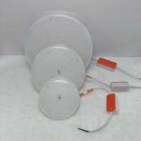 China CB CE RoHS engry saving aluminum round crystal PC diffuser Frameless Back lit Smd2835 Cri80 Dimmable Free Adjustment Cut Hole 18w 24w 2700K 7500K Recessed LED Panel Light for sale