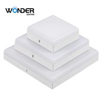 China 3 Years Warranty 48w High Bright 100LM/W Frameless Back Lit Smd Cri80 Dimmable Iron Pc Free Adjustment Cut Hole Edgeless 24w 36w Square Surface Mounted LED Panel Light for sale