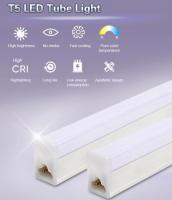 China Indoor 2ft 3ft 4ft High Brightness 100LM/W 6500K AC170-240v No Flicker Integrated T5 G13 Linkable PC Square 10w 15w 20w T8 Led Tube for sale