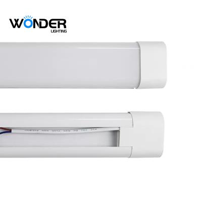 China CE RoHS 100LM/W High Bright Linear Tube 4000k 6500k Ac110-240v 2ft 4ft Skd Smd2835 Iron Housing Pc Lampshape 600mm 1200mm 36w 48w Batten Led Tube for sale