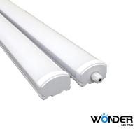 China OEM Skd Outdoor Waterproof Batten Tube 4ft 36w 54w 2700k 6500k Ac85-265v Integrated Ultra Bright PVC 1200mm 600mm Cri80 IP65 Linear T8 Led Tube for sale