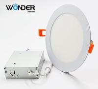 China ETL Engry Star 4inch IC Junction Driver Box Ultra Slim 3cct 5cct AC100v 120v Square Aluminum Dimmable 9w 12w Round Recessed LED Panel Light for sale