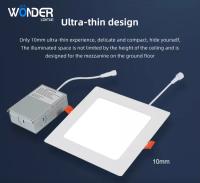 China ETL Engry Star 4inch IC Junction Driver Box Ultra Slim 3cct 5cct AC100v 120v Square Aluminum Dimmable 9w 12w Round Recessed LED Panel Light for sale