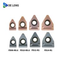 China FD08-R0.6 FD10-R0.6 F12-R1 F14-R1 CNC Grooving Inserts For Steel Parts for sale