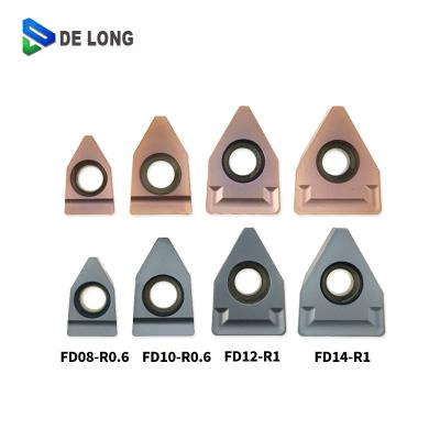 China FD08-R0.6 FD10-R0.6 F12-R1 F14-R1 CNC Grooving Inserts For Steel Parts for sale