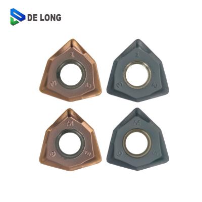 China WNMU060408 Tungsten Carbide Milling Insert HRC 25-40 for sale