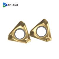 China 3PKT100408R CVD Yellow Coated CNC Milling Inserts for High Efficiency and Wear Resistance in Steel and Stainless Steel Parts for sale