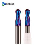 China 65 Degree Helix Angle Carbide End Mill with 4 Unequal Edges and Uneven Spiral for CNC Milling for sale