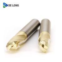 China 68 Degree Helix Angle Ball Nose End Mill with 2 Flute Uneven Spiral and Tungsten Steel Material for CNC Milling for sale