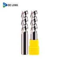 China 55 Degree Helix Angle Carbide End Mill for Aluminum CNC with 4 Flute Uneven Spiral for sale
