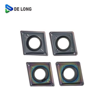 China CCMT09 CCMT09T304 08 SM High Hardness PVD Coating Nano Blue CNC Turning Carbide Insert for HRC50° Below Machining for sale