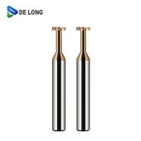 China 55 Degree Helix Angle Solid Carbide T-Slot End Mill for Precision Steel and Stainless Steel Milling for sale