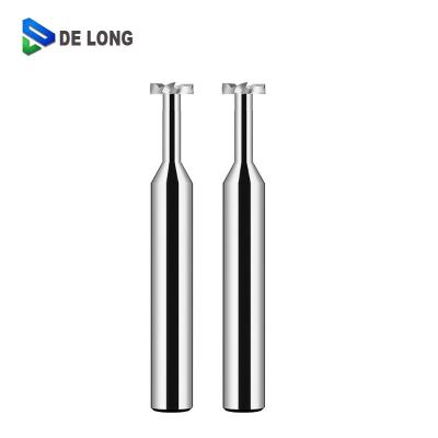 China 55 Degree Helix Angle Uncoated Solid Carbide T-Slot End Mill for Precision Slotting in Aluminum for sale