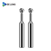 China 55 Degree Helix Angle Uncoated Solid Carbide Spherical End Mill with Razor-Sharp Cutting Edge for Aluminum Processing for sale