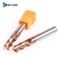 China 55 Degree Helix Angle Solid Carbide Roughing End Mill for Heavy-Duty Roughing with Thermal Nano-Coating for sale