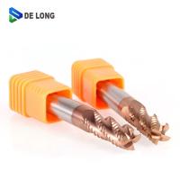 China 55 Degree Helix Angle Solid Carbide Roughing End Mill for Heavy-Duty Roughing with Thermal Nano-Coating for sale