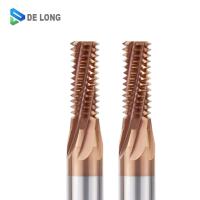 China High-Precision 55 Degree Helix Angle Thread Milling Cutter with Multi-Tooth Spiral Flute Design and Premium Solid Carbide Substrate for sale