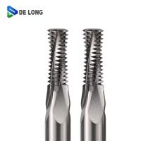 China High-Precision Uncoated Solid Carbide Thread Milling Cutter with 55 Degree Helix Angle for CNC Machining for sale