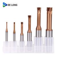 China High-Precision 3-Teeth Solid Carbide Thread Endmill with 55 Degree Helix Angle for Steel and Stainless Steel for sale