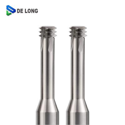 China High-Precision 3-Teeth Solid Carbide Thread Endmill with 55 Degree Helix Angle and Mirror-Polished Edge for Aluminum for sale