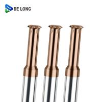 China High-Precision 55 Degree Helix Angle Single-Tooth Carbide End Mill for Steel and Stainless Steel Threading for sale