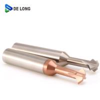 China High-Precision 55 Degree Helix Angle Chamfering Cutter with Solid Carbide Substrate and Wear-Resistant Coating for Steel and Stainless Steel for sale