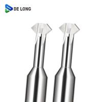 China 55 Degree Helix Angle Uncoated Solid Carbide Chamfering Cutter with Mirror-Polished Flutes for Precision Aluminum Processing for sale