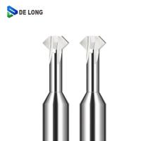 China 55 Degree Helix Angle Uncoated Solid Carbide Chamfering Cutter with Mirror-Polished Flutes for Precision Aluminum Processing for sale