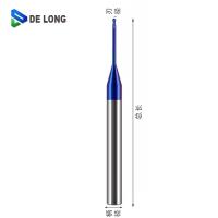 China HRC65° High-hardness Solid Carbide Deep Hook Ball Nose End Mill with Nano-Coating for Precision Milling for sale