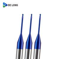 China HRC65° High-hardness Solid Carbide Deep Hook Ball Nose End Mill with Nano-Coating for Precision Milling for sale