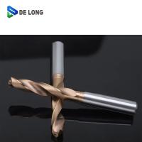 China Ultra Hard 5D Depth Ratio Carbide Drill Bit with 60 ° Center Outlet and Fried Dough Twists Helix Flute for High-Speed Drilling for sale