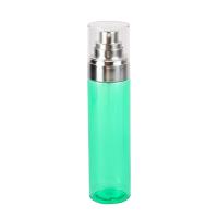 China Electroplated Fine Mist Spray Bottles Green Makeup Setting Spray Bottle Refillable for sale