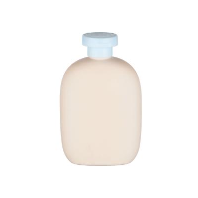 China Matte Luxury Lotion Bottles Beige Empty Plastic Lotion Bottles 300ml for sale