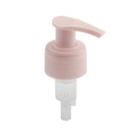 China Striped Pink Lotion Pump PP 24/410 Dispensing Pump Customizable for sale