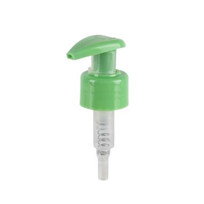 China 28/410 Green Lotion Pump Smooth Plastic Dispenser Pumps Customizable for sale