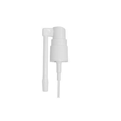 China White 18/410 Fine Mist Sprayer Medical Nasal Spray Pump With Rotatable Long Nozzle for sale