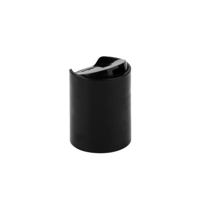 China Black 24/415 Disc Top Caps PP Press Top Caps Customizable For Lotion Packaging for sale