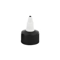 China Customizable 24/410 Twist Cap Black Squeeze Bottle Caps Screw Type For Glue for sale