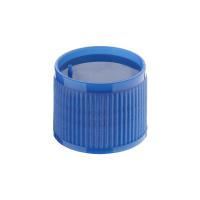 China Blue 20/410 Twist Cap Plastic Screw On Cap Customizable For Beverages Skincare Products for sale